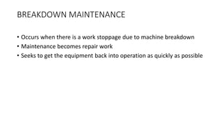 Maintenance Management | PPTX