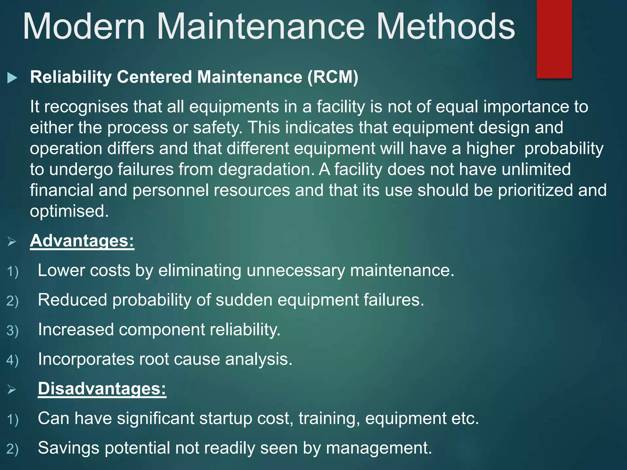 Maintenance management | PPTX