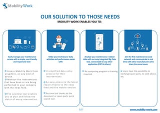 Maintenance management and cmms software mobility work | PPT