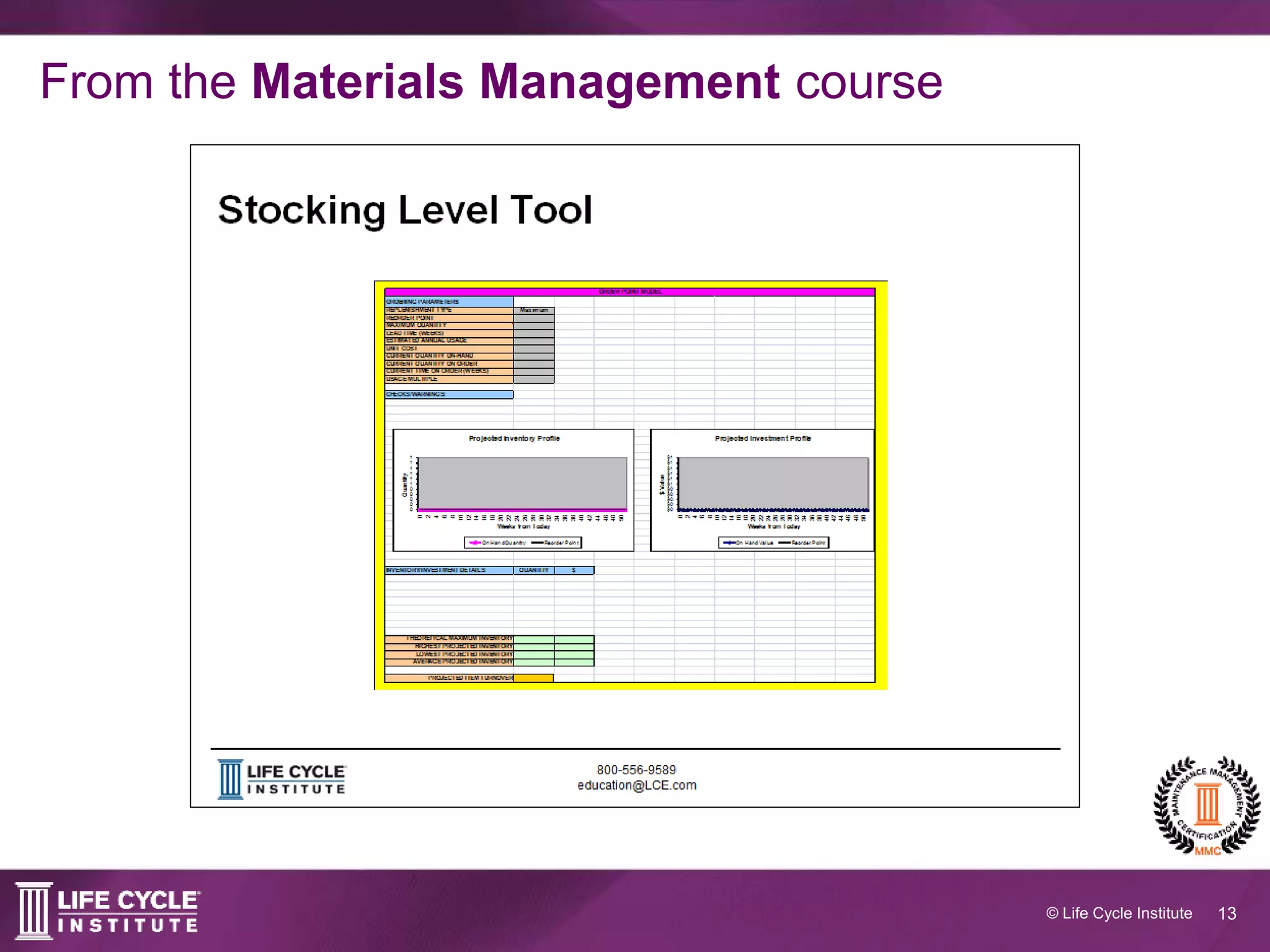 Maintenance Management Certification | PPTX