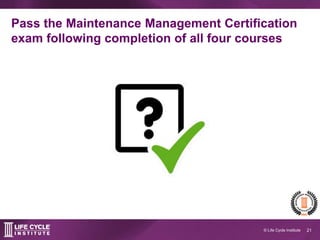 Maintenance Management Certification | PPTX