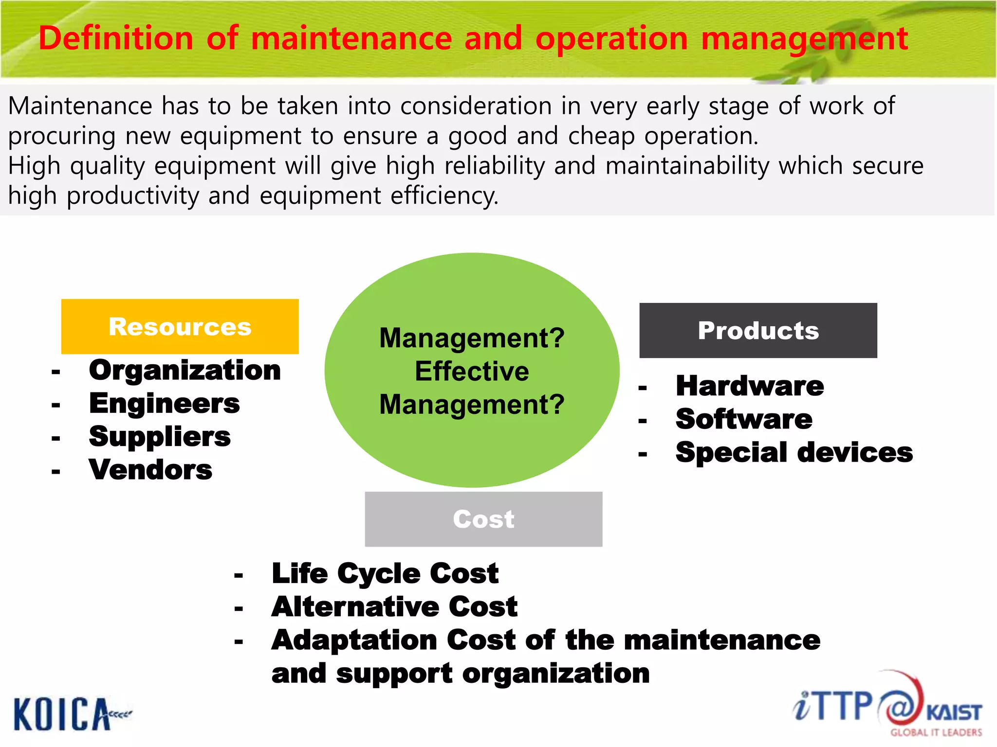 Maintenance and Operation Management-Emergency Management System | PPTX