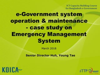 Maintenance and Operation Management-Emergency Management System | PPT