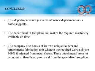 Maintenance management | PPTX