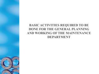 Maintenance management | PPTX