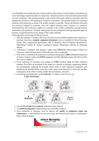 Maintenance Management Process | PDF
