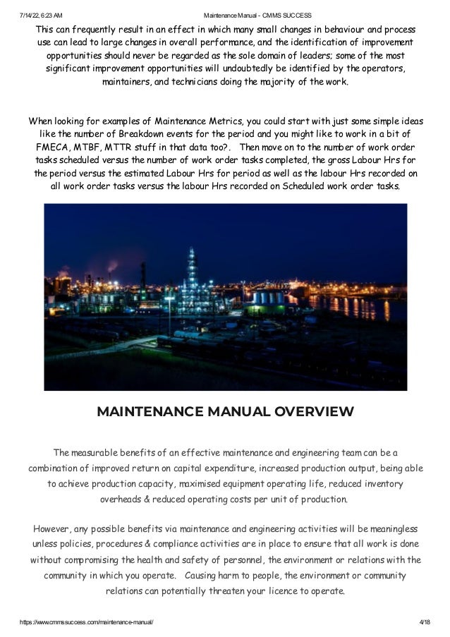 Maintenance Manual - CMMS SUCCESS.pdf