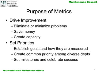 Maintenance Metrics | PDF