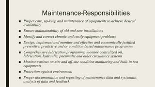 Maintenance module 1 ppt number 1 | PDF