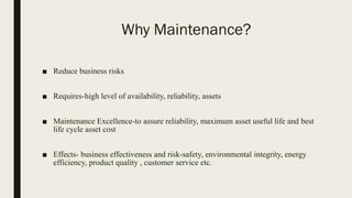 Maintenance module 1 ppt number 1 | PPT