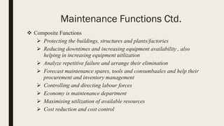 Maintenance module 1 ppt number 1 | PPT