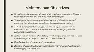 Maintenance module 1 ppt number 1 | PPT