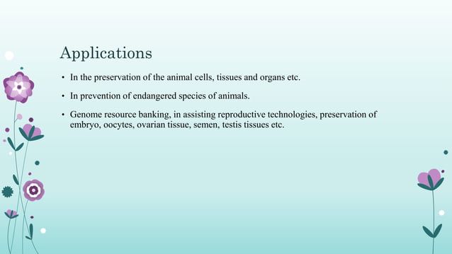Maintenance of cell lines | PPTX | Biological Sciences | Science