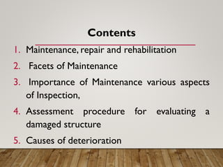 Maintenance of concrete structures | PDF