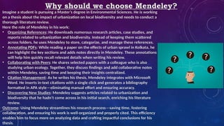 Maintenance of data using software such as Mendeley.pptx