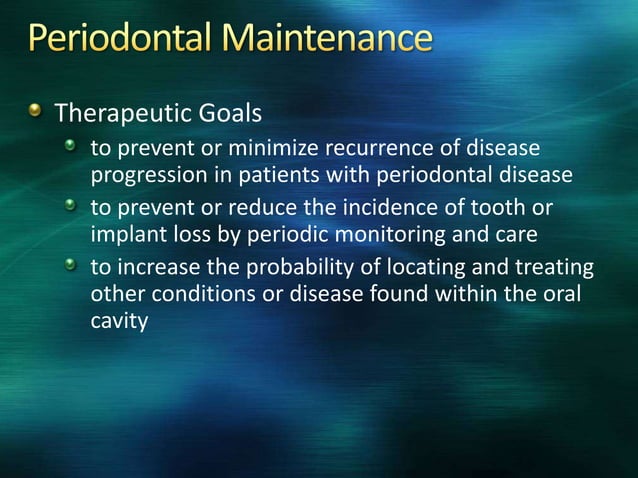 Maintenance of dental implants | PPTX