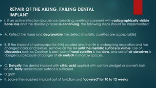 Maintenance of dental implants | PPTX