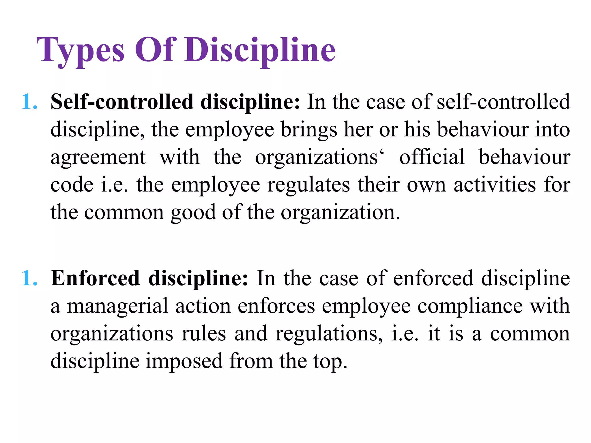 Maintenance of discipline- Nursing Management | PPTX
