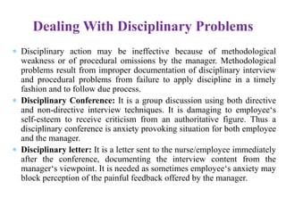 Maintenance of discipline- Nursing Management | PPTX
