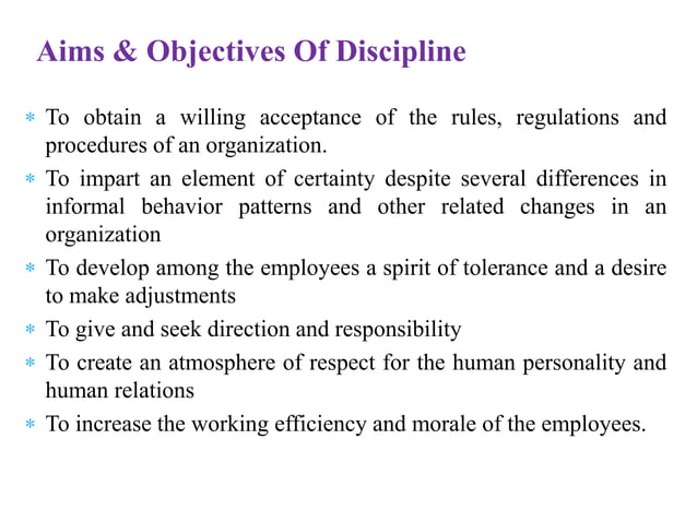 Maintenance of discipline- Nursing Management | PPTX | Parenting Babies ...
