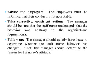Maintenance of discipline- Nursing Management | PPTX