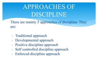 Maintenance of discipline | PPTX
