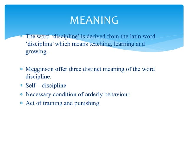 Maintenance of discipline | PPTX | Parenting Babies and Toddlers ...