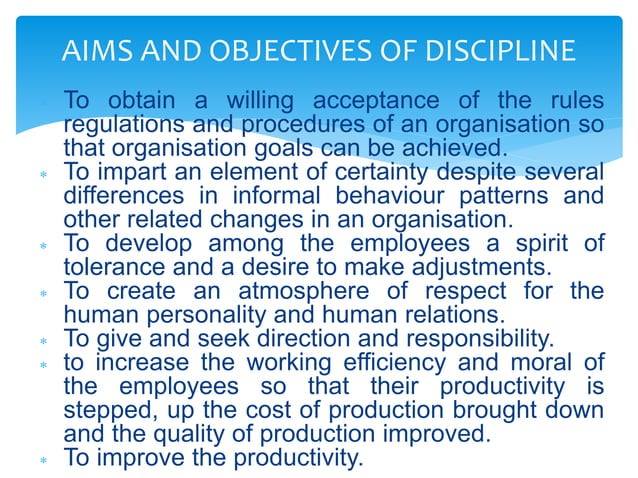 Maintenance of discipline | PPTX | Parenting Babies and Toddlers ...