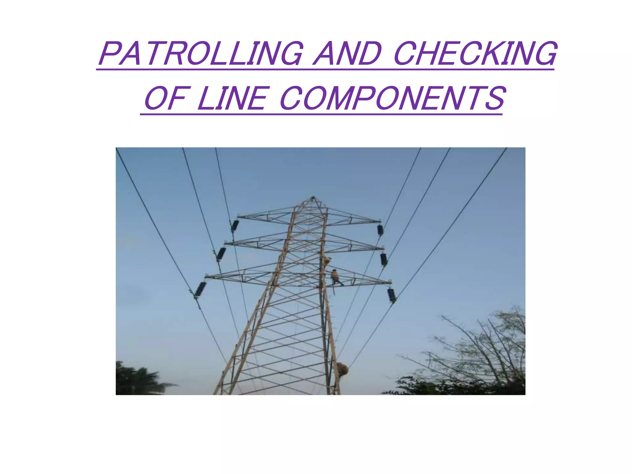 Maintenance of eht lines | PPTX