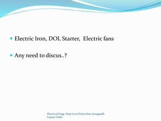 Maintenance of electrical items | PPTX