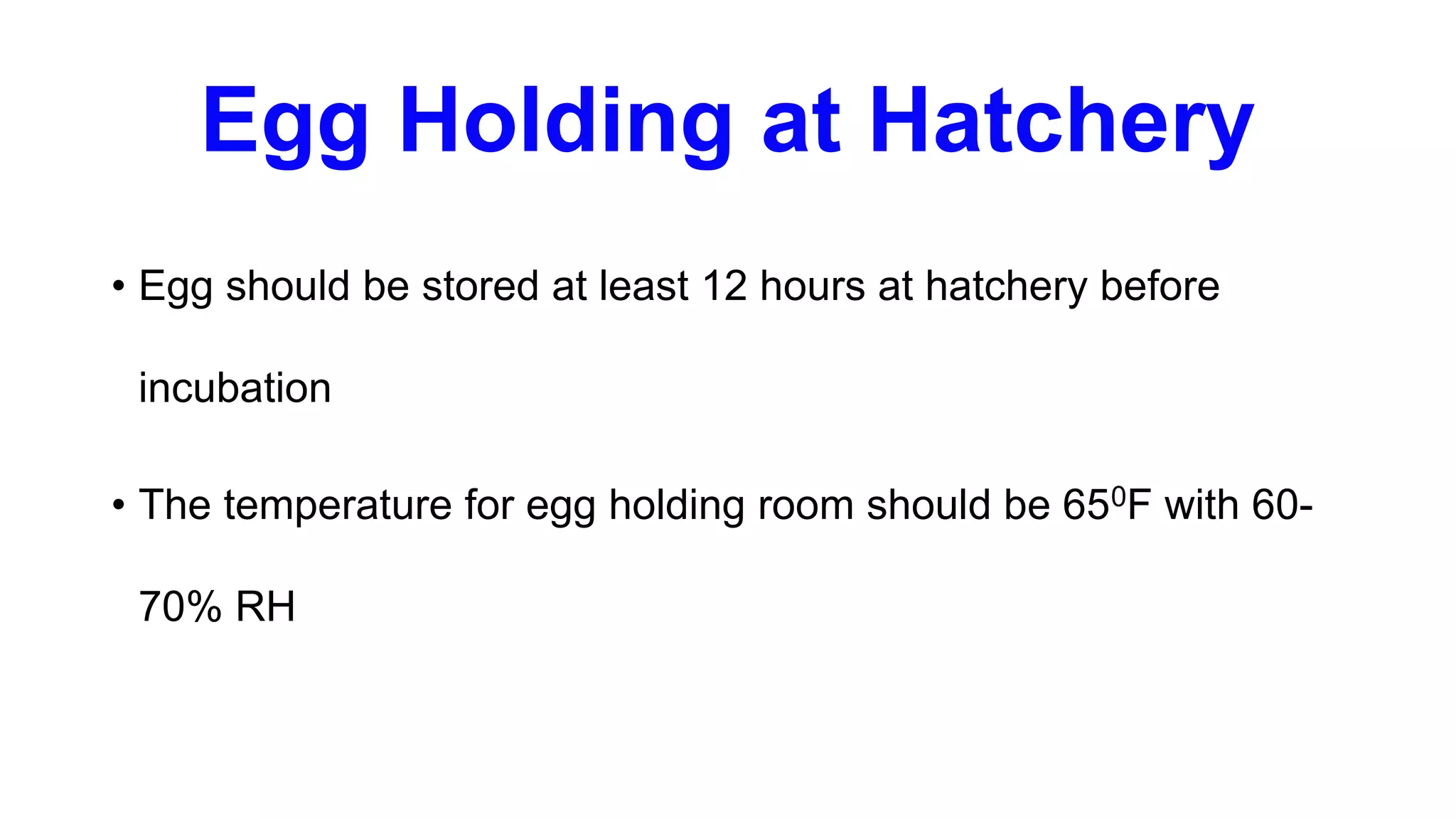 Maintenance of hatching egg quality | PPSX