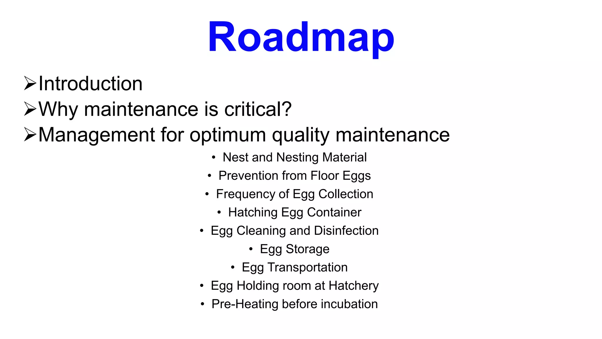 Maintenance of hatching egg quality | PPSX