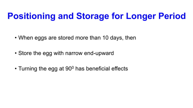 Maintenance of hatching egg quality | PPSX
