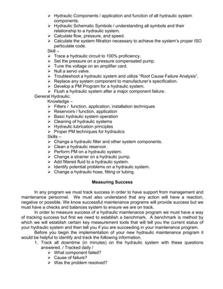 Maintenance of Hydraulic Systems | PDF