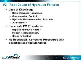 Maintenance of Hydraulic Systems | PDF