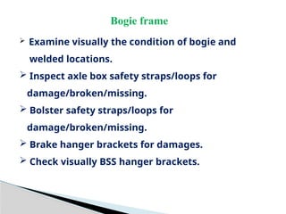 MAINTENANCE OF ICF (SC & CBC) RAKES ON NON-PIT LINE.pptx