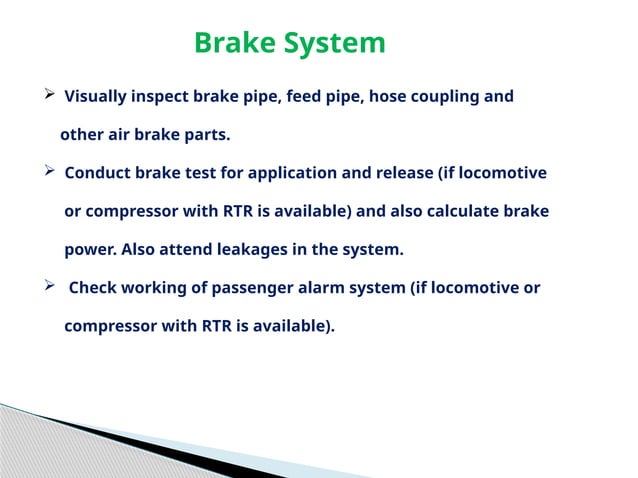 MAINTENANCE OF ICF (SC & CBC) RAKES ON NON-PIT LINE.pptx