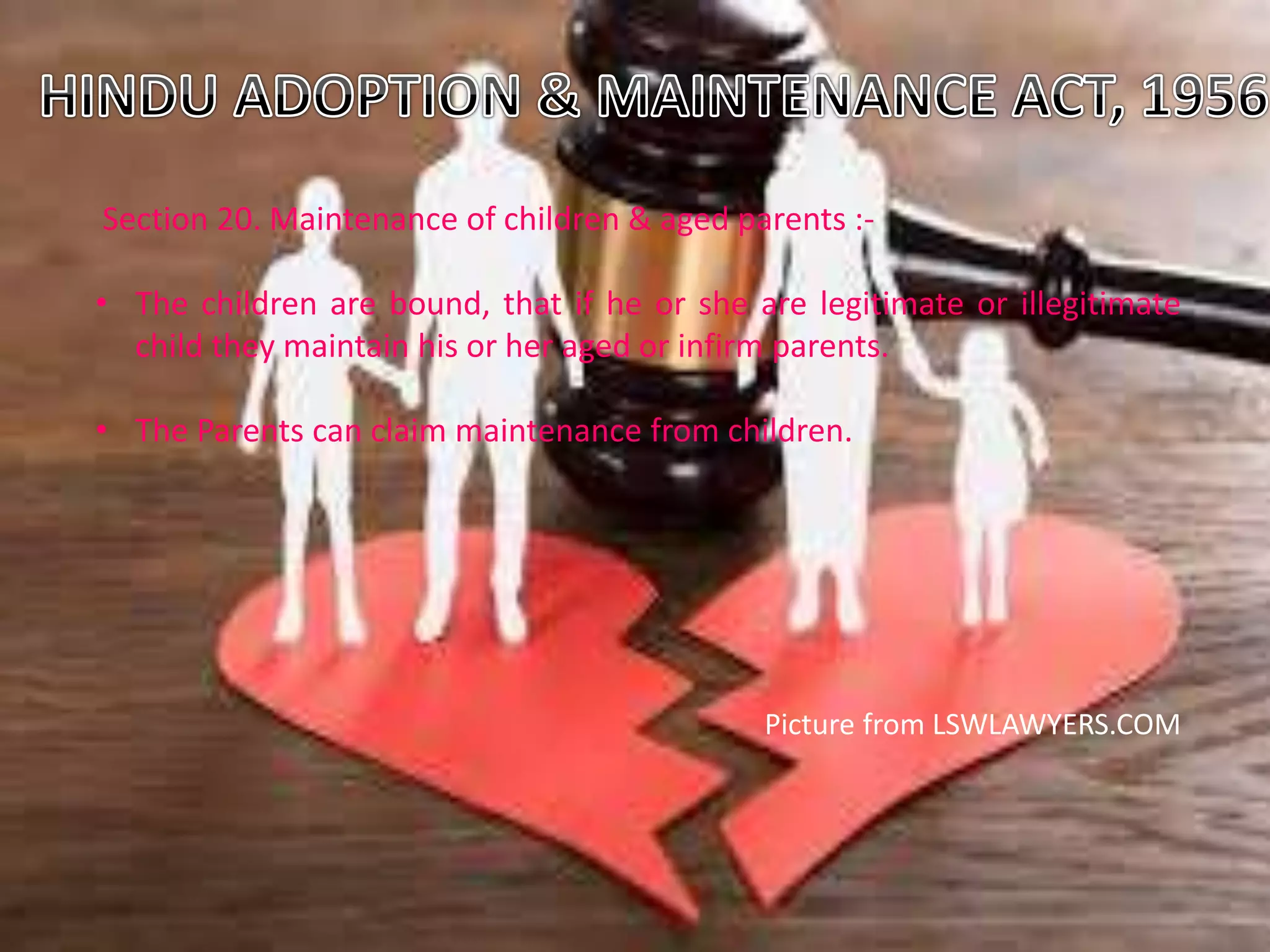 Maintenance of parents wife & children.pptx