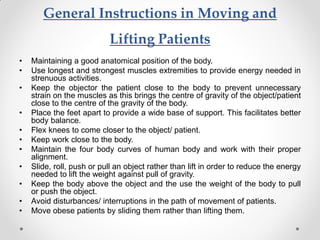 Maintenance of Proper Body Mechanics | PDF