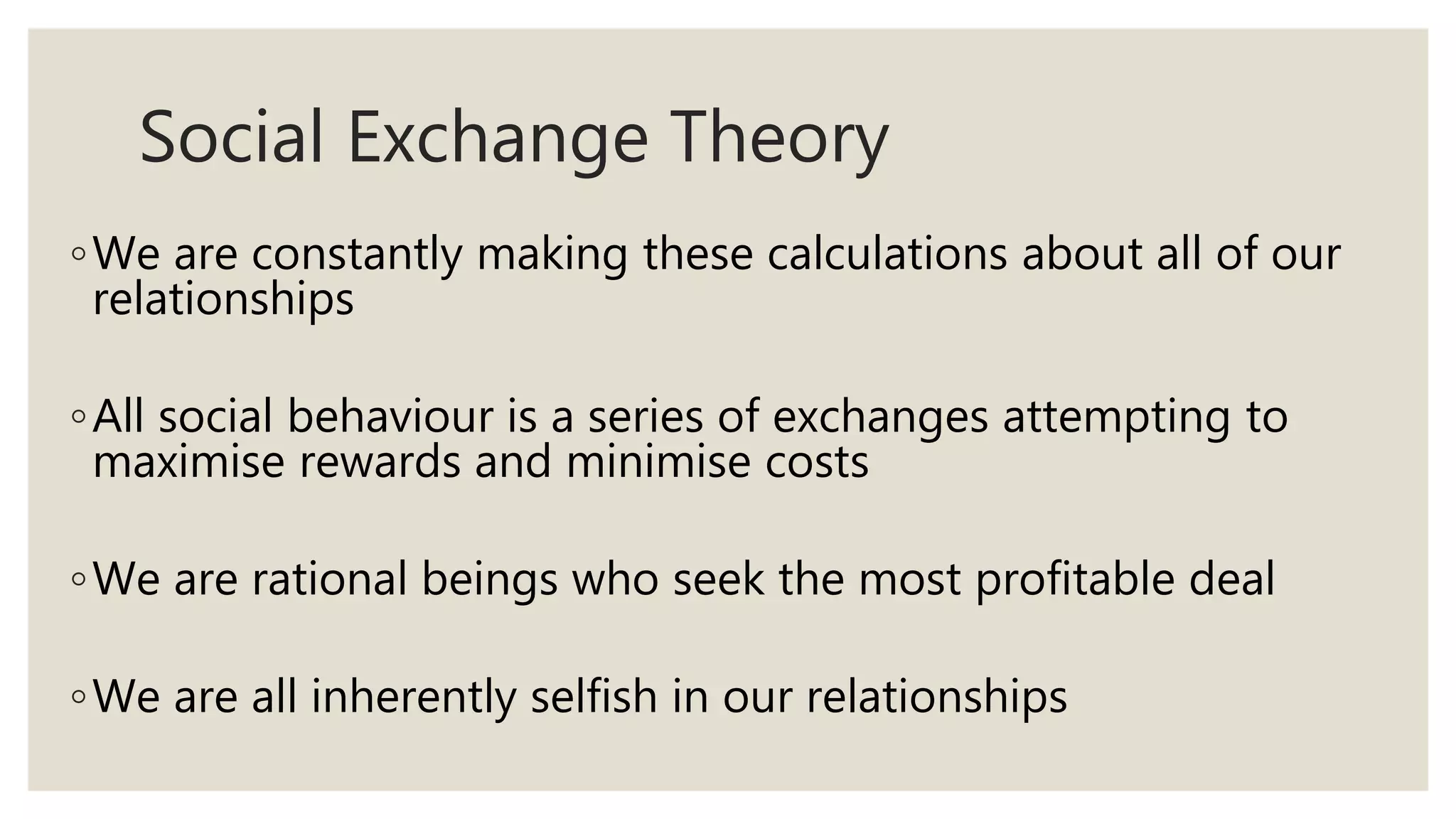 Maintenance of relationships | PPT