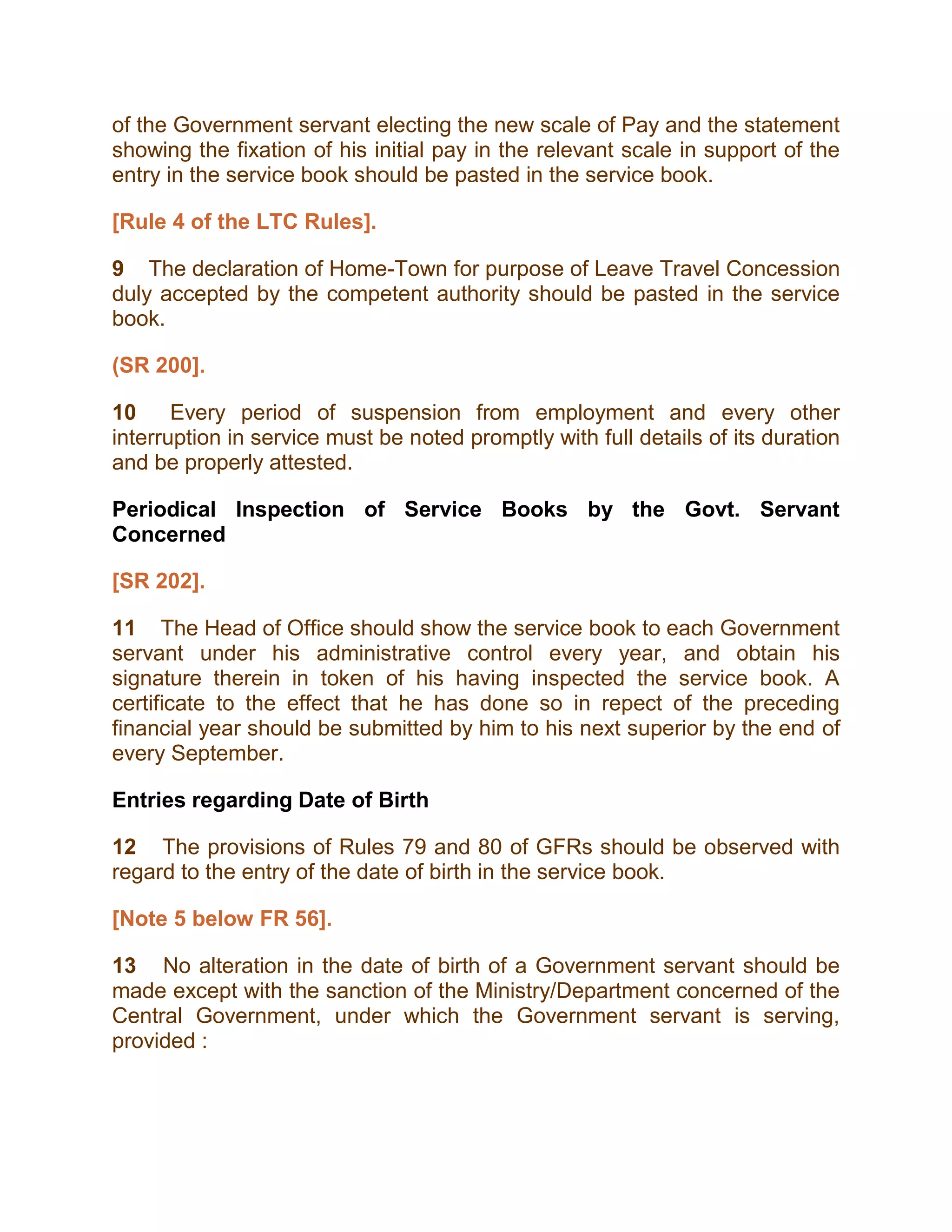 Maintenance of service book and leave account.bose
