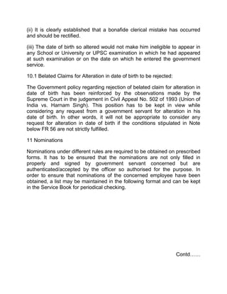 Maintenance of service book and leave account.bose