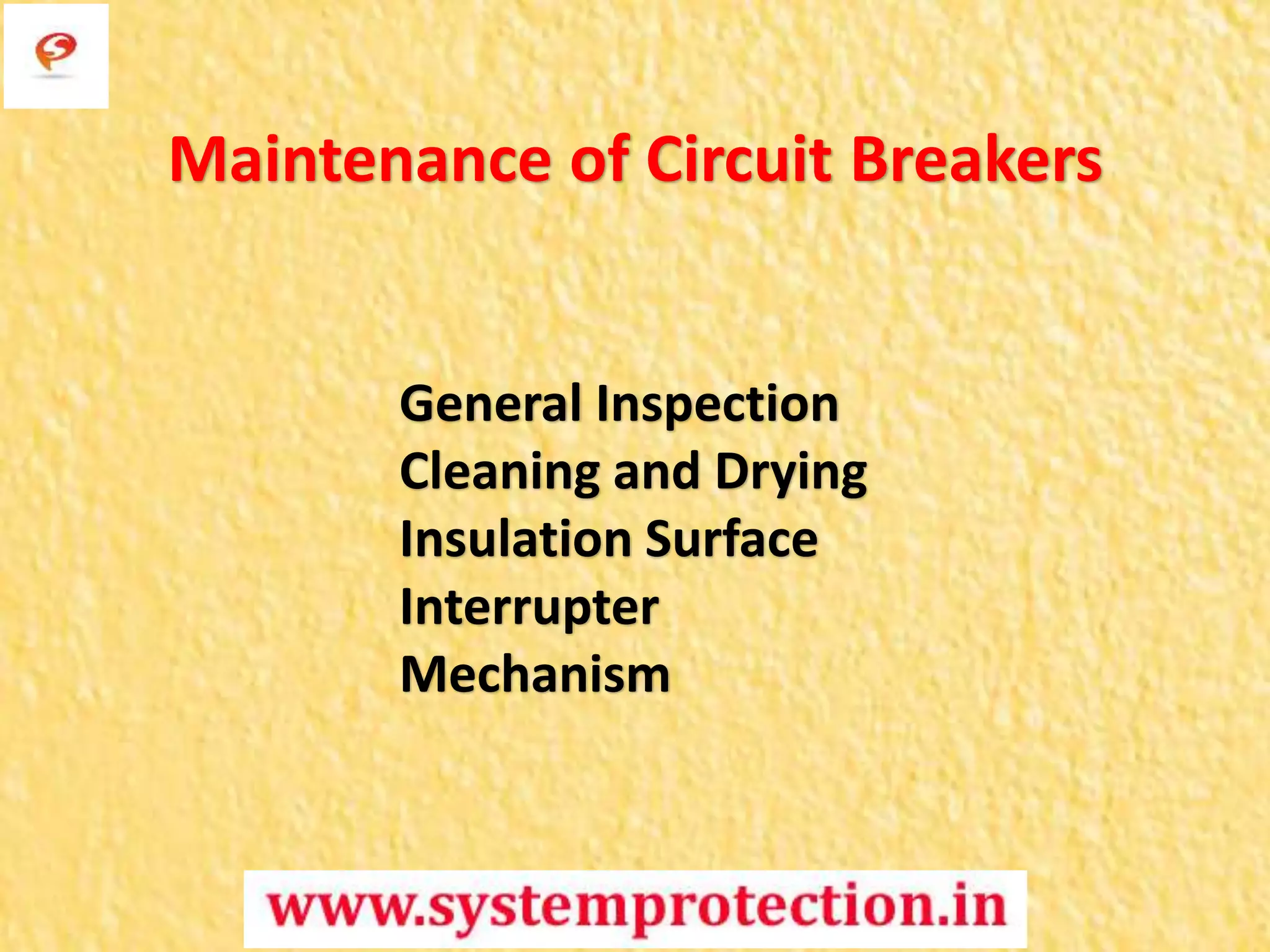 Maintenance of Substation Equipment | Operation And Maintenance Of ...