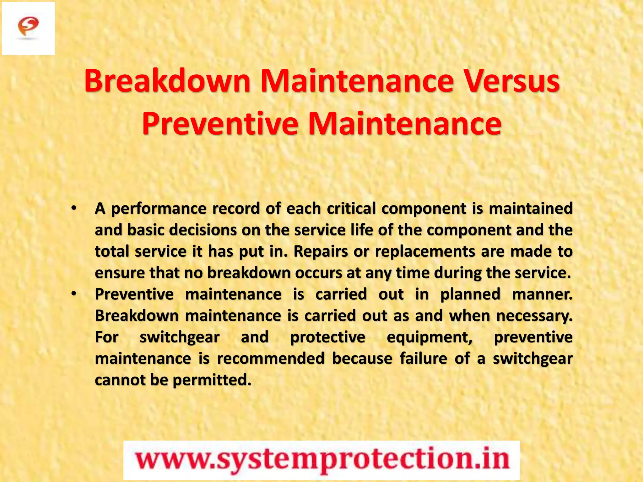 Maintenance of Substation Equipment | Operation And Maintenance Of ...