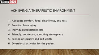 maintenance of therapeutic environment in ot.pptx