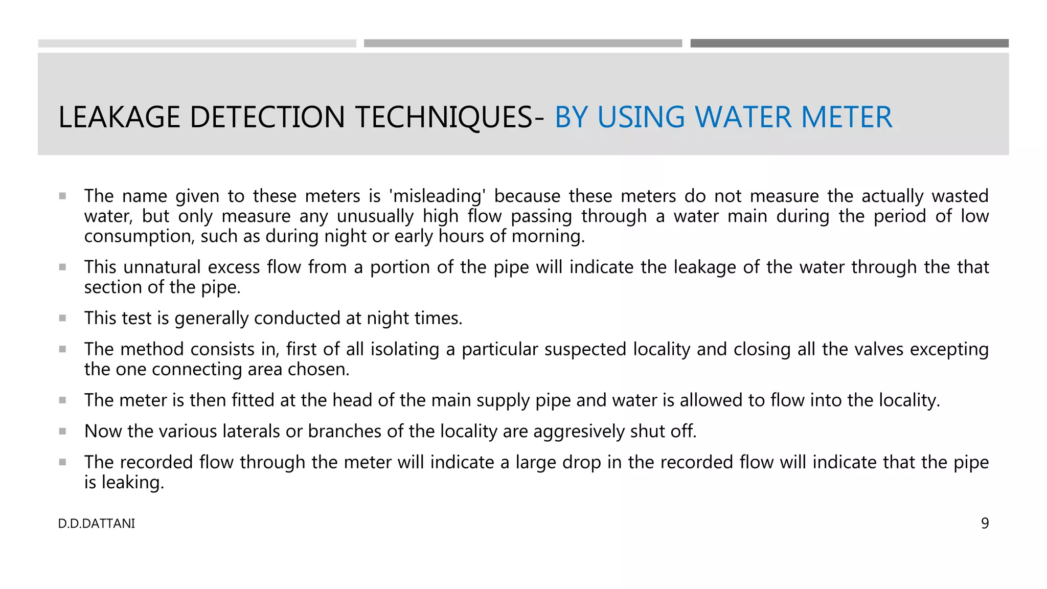 Maintenance of water supply | PPTX