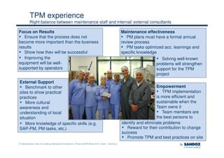 Maintenance organization roles for enabling Operational Excellence | PDF