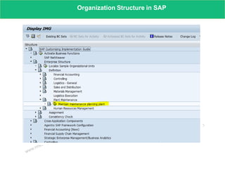 SAP EAM/PM Organization Structure | PPTX
