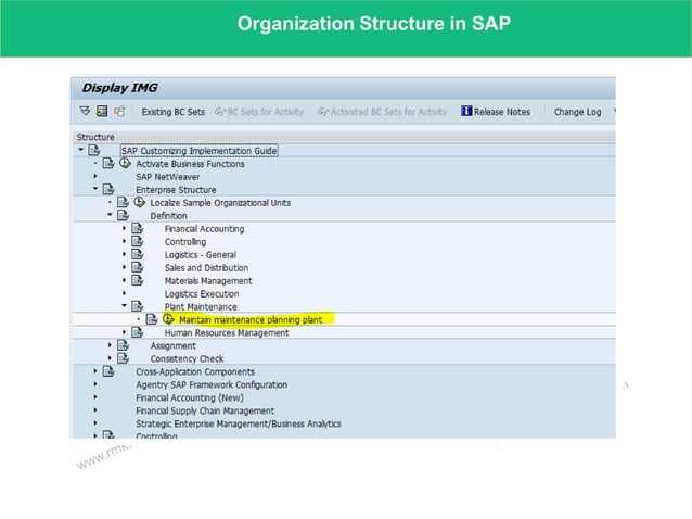 SAP EAM/PM Organization Structure | PPTX | Business | Business and Finance