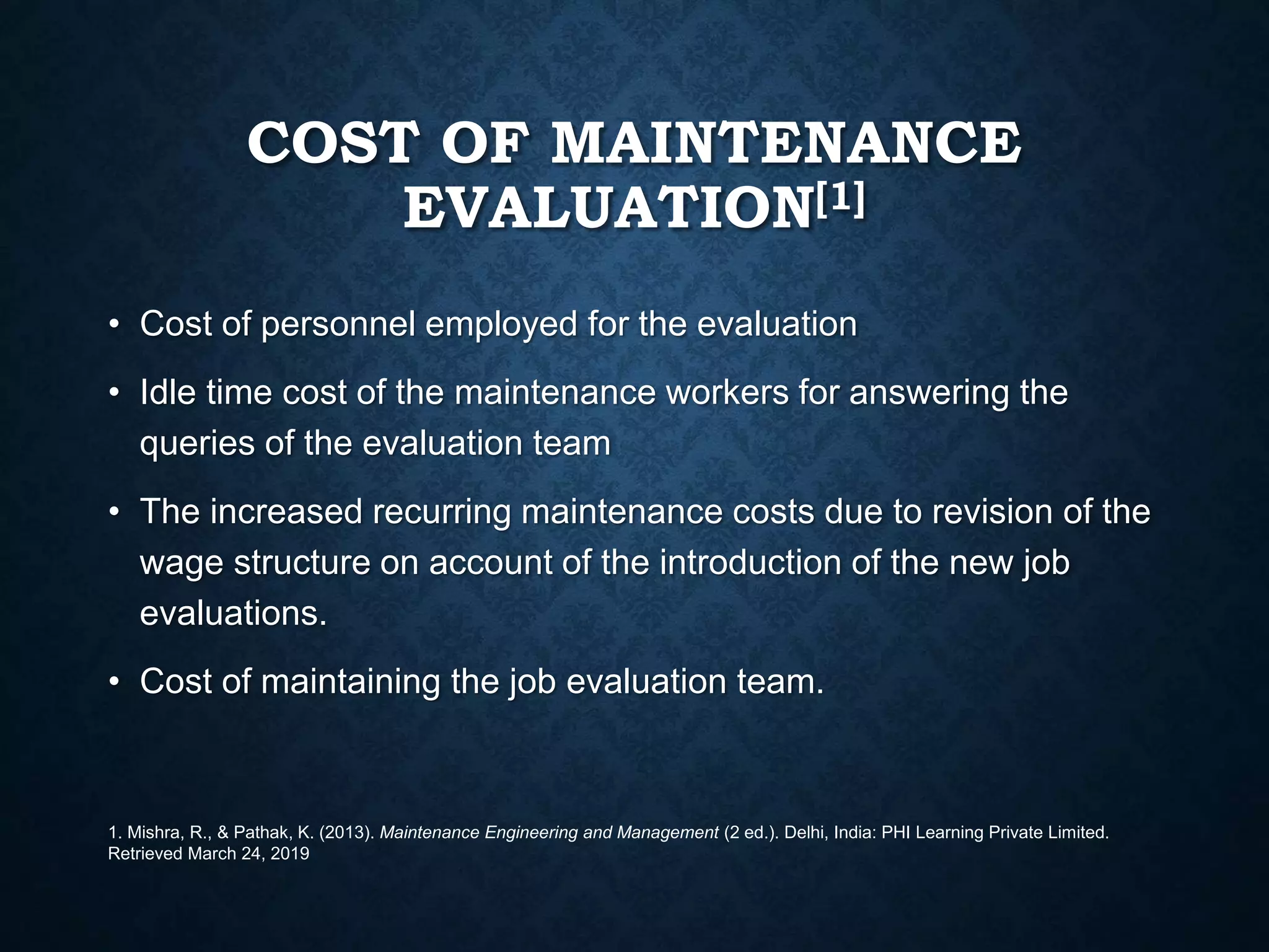 Maintenance Performance Evaluation | PPTX
